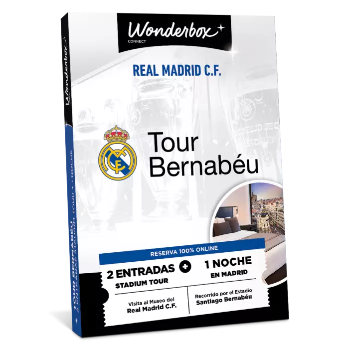 Cofre Regalo Real Madrid - Tour Bernabéu con Estancia | Wonderbox Connect