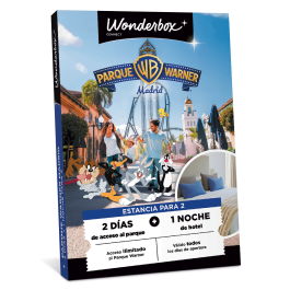 Cofre Regalo Parque Warner - 2 Días con un noche | Wonderbox Connect